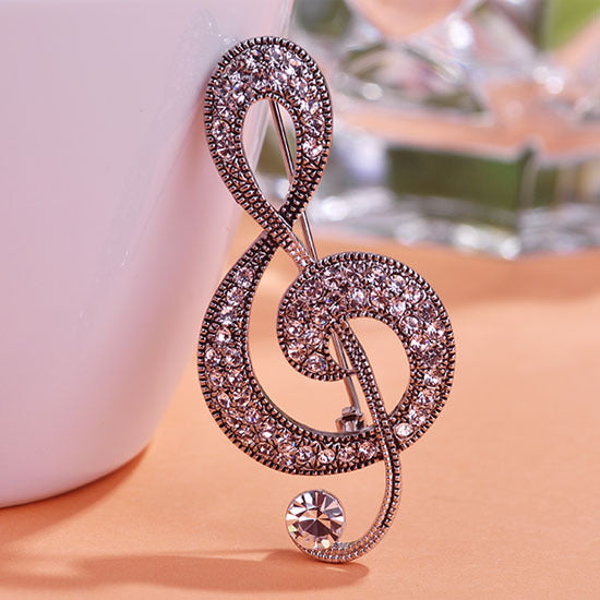 Broche Vintage Note de Musique | Mode Vintage