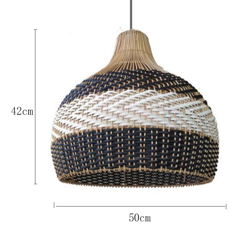 Lustre En Rotin De Café Au Design Créatif Vintage | Mode Vintage