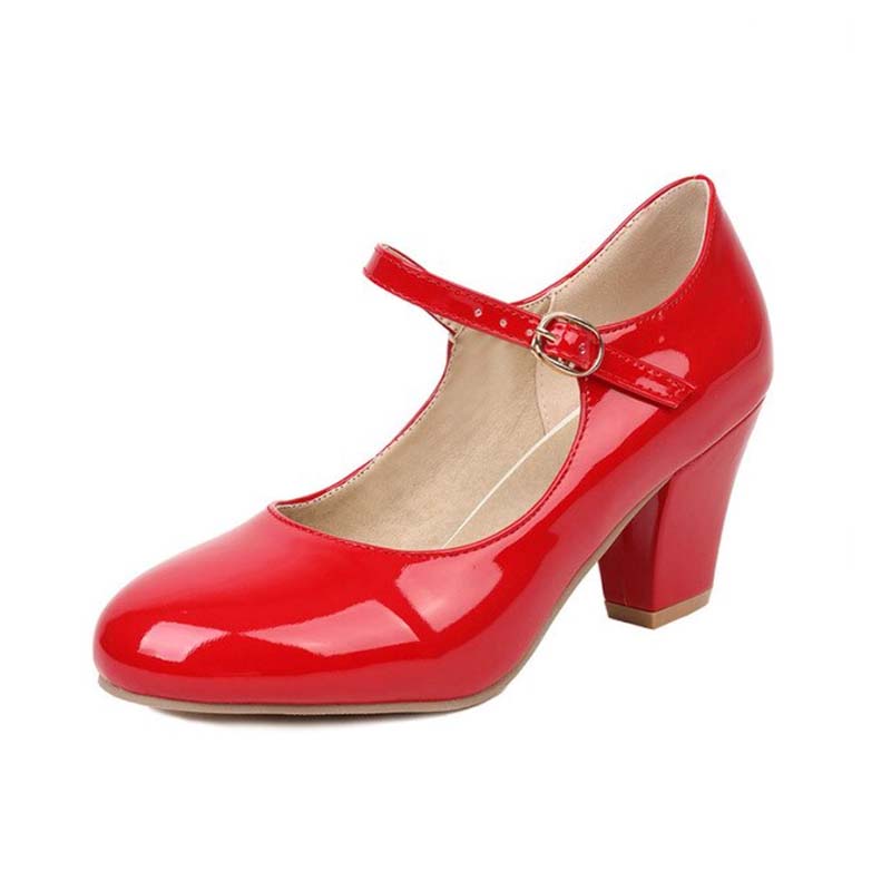 Escarpin Style Vintage Couleur Rouge | Mode Vintage