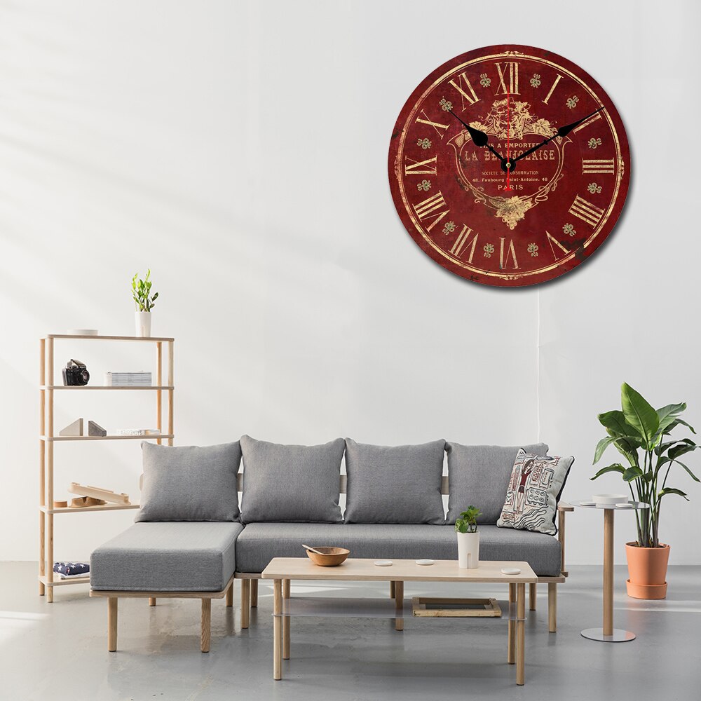 Horloge Murale Rouge Vintage | Mode Vintage