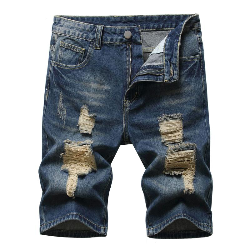Short denim déchiré vintage pour homme | Mode Vintage