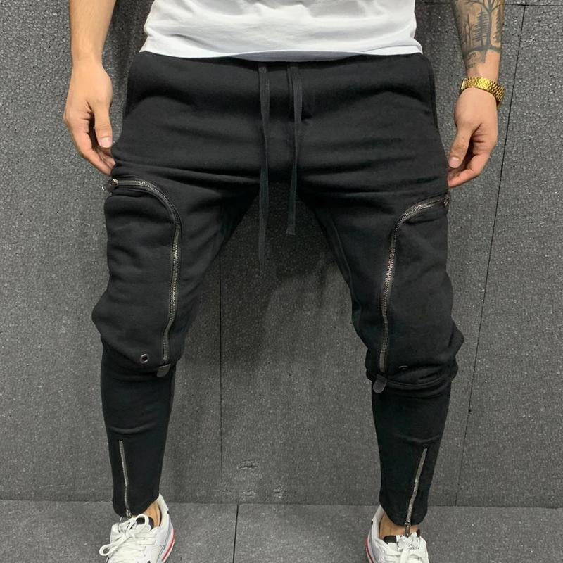 Pantalon de jogging vintage à poche zippée | Mode Vintage