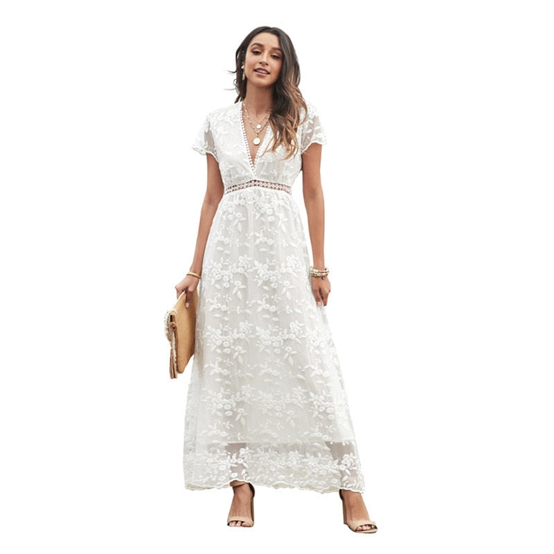 Robe Longue Blanche Vintage | Mode Vintage