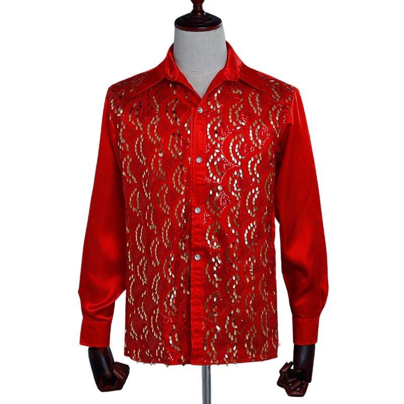 Tenue Disco Homme Rouge | Mode Vintage